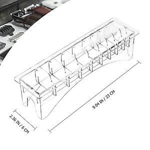 Beaupretty Guide Comb Storage Box Hair Clipper Storage Box Hair Tools Supplies Organizer (Place 10pcs Limit Comb)