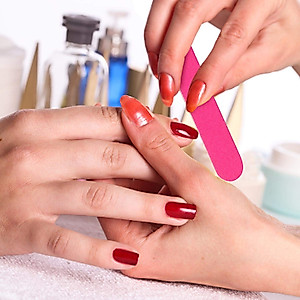 Tbestmax 200 Disposable Mini Nail File Bulk 3.4 inch Double Sided Emery Boards for Fingernail Tools 150 Grit