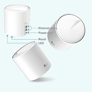 TP-Link Deco X20 AX1800 Whole Home Mesh Wi-Fi 6 System Add-on Unit, Up to 2000 sq ft Coverage, Compatible with Amazon Alexa, Antivirus Security Protection and Parental Controls