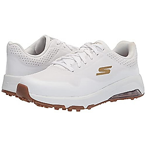 Skechers womens Skech-air Dos Relaxed Fit Spikeless Golf Shoe, White, 8 US