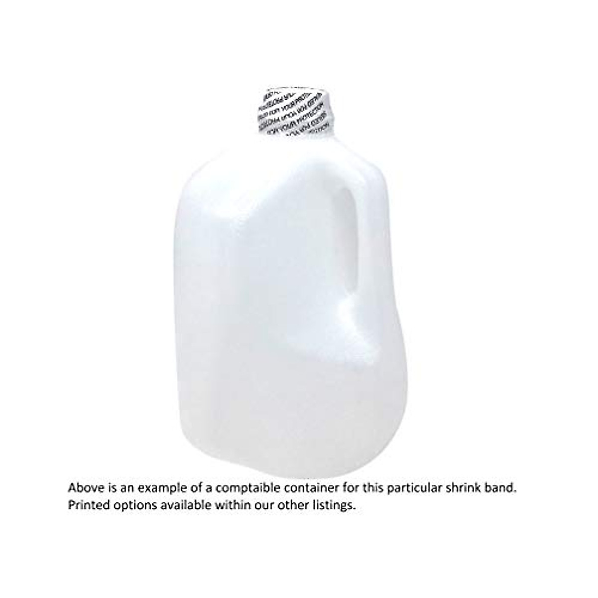 75 x 28 mm Clear Perforated Shrink Band for Pill Packer Bottles, Pharmaceutical Bottles and More. [Compatible Diameter Range: 1 1/2” – 1 3/4”] - Bundle of 250