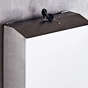 PENGKE Wall Comercial Industrial Paper Towel Dispenser,304 Grade Stainless Steel with Lock Design 250 C-Fold Capacity/300 Multi-Fold Capacity