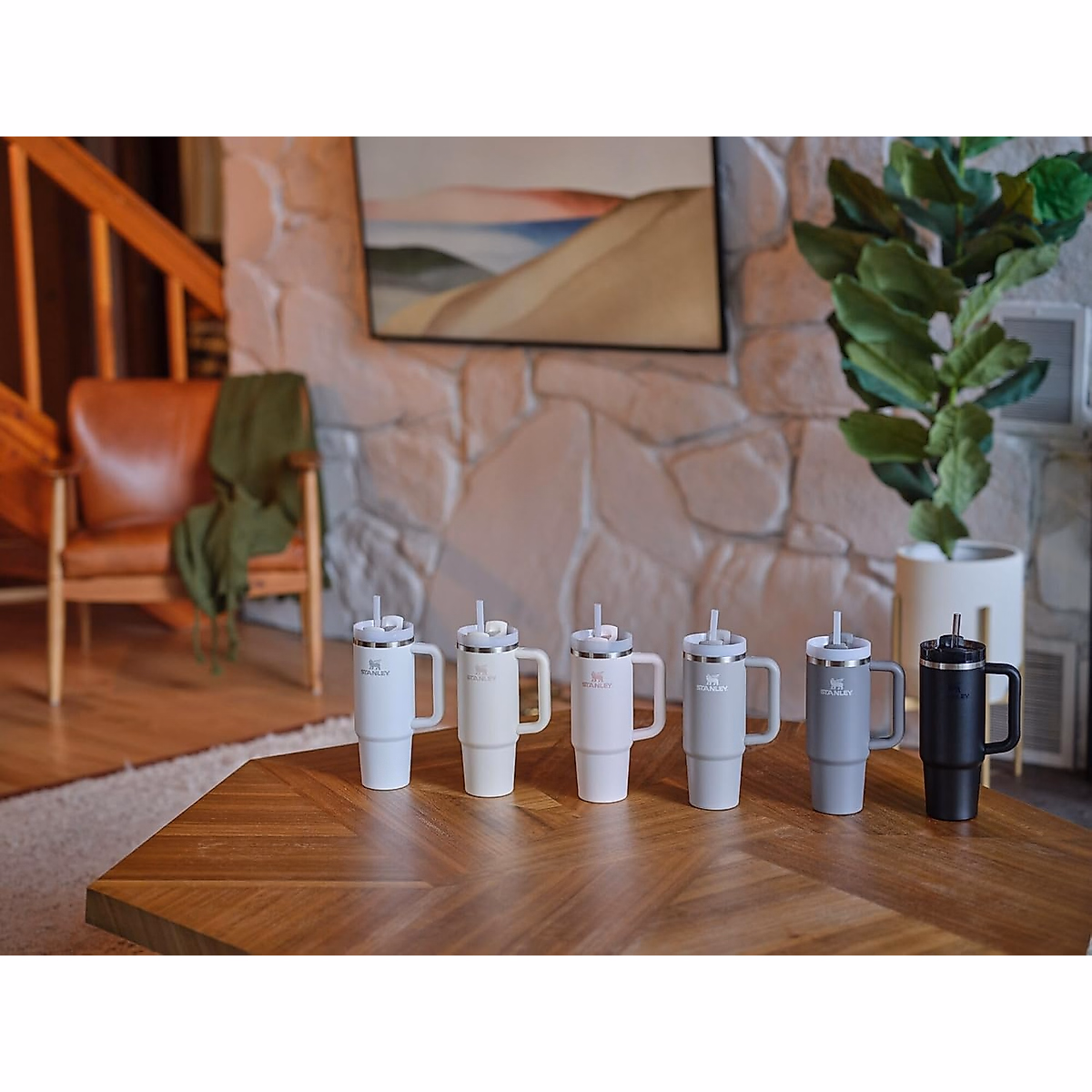 Stanley Quencher H2.0 Tumbler with Handle and Straw 30 oz | Flowstate 3-Position Lid | Cup Holder Compatible for Travel | Insulated Stainless Steel Cup | BPA-Free | Frost