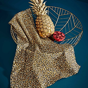 Spode Creatures of Curiosity Leopard Tea Towel | Cotton Dish Towel | Highly Absorbent | Quick Drying | Multi-Purpose Absorbent Kitchen Towel | Leopard Print (1 Pack)