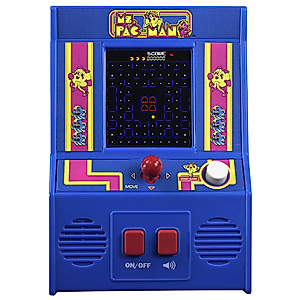 Basic Fun Arcade Classics - Ms Pac-Man Retro Mini Arcade Game,Multicolor