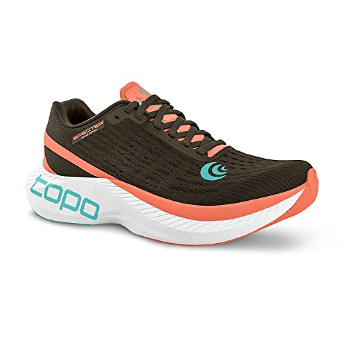 Topo Athletic Women's Specter Comfortable Lightweight 5MM Drop Road Running Shoes, Athletic Shoes for Road Running, Espresso/Peach, Size 8.5
