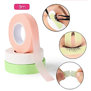 VEIDIA Eyelash Extension Supplies, including Lash Extension Tweezers, Disposable Mascara Brush Wand, Cotton Swabs, Glue Ring Holder, Eyelash Tape, Silicone Eyelash Pad - 458Pcs Eyelash Extension Kit