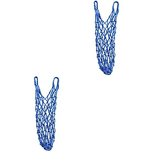 iplusmile 2 pcs Treat Coop Mesh Fruit Horses& Large Gooseblue for Feeder Practical Full Waste Nets Chicken Farm Bag- Hay Rope Net- Vegetable Holder Net Simulates Tote Goat Poultry Small