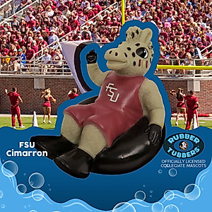 Rubber Tubbers Florida State Seminoles (Cimarron) Collegiate Bathtub Toys - Officially Licensed NCAA Team Mascots, Authentic Sports Memorabilia, Novelty Rubber Ducks (Florida State University)