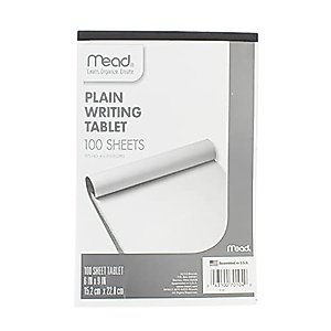 Mead 6X9plain Writing Tablet (Pack Of 6) 70104 Paper
