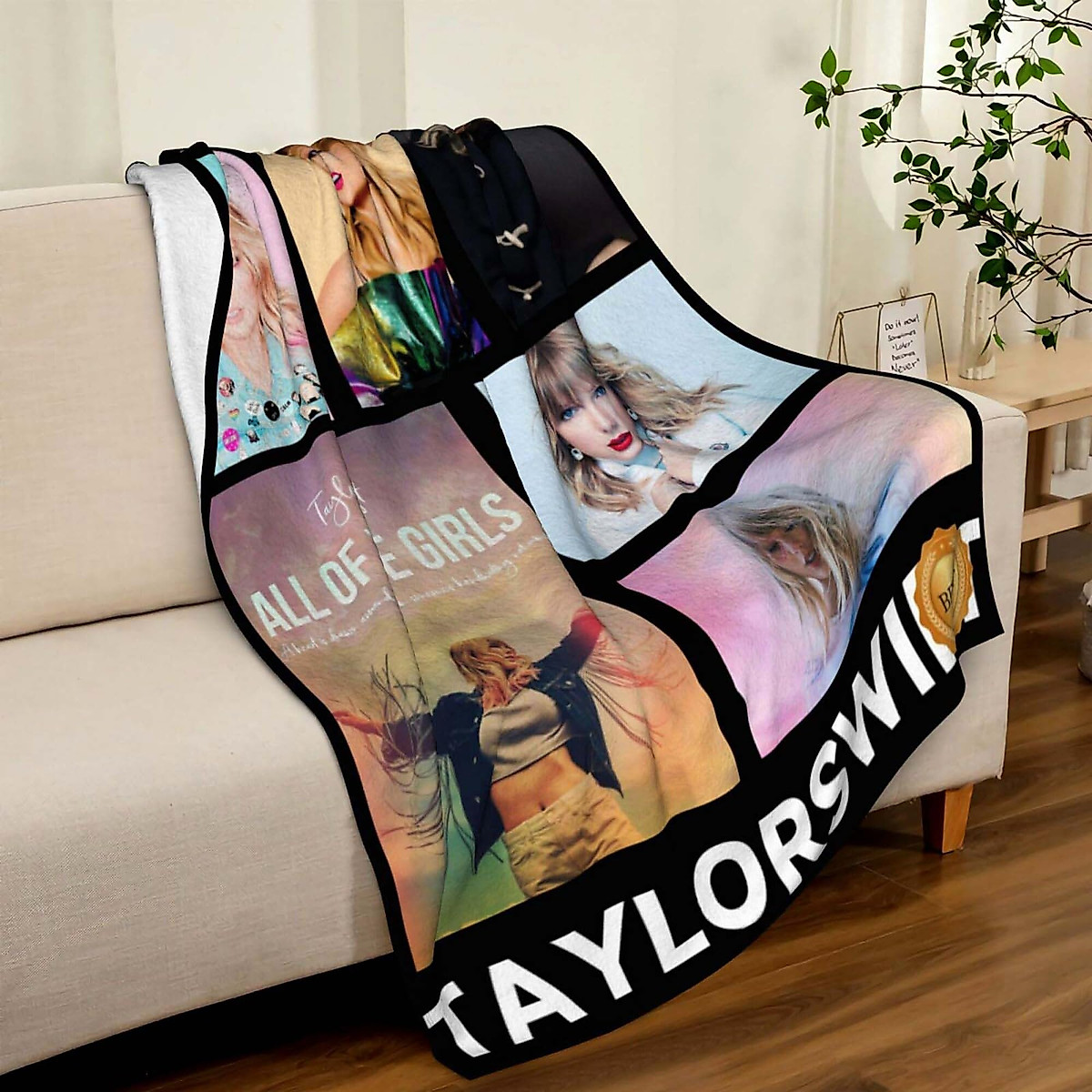 Superstar Blanket Funny Photo Collage Soft Flannel Air Conditioning Blanket Warm Cozy Throw Blanket for All Seasons 50"X40"