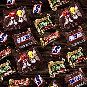 Chocolate Variety Pack – 5 lb Bulk Candy – Stunning Snacks Variety Pack – Bulk Candy Individually Wrapped – M&M's, Twix, MilkyWay and KitKat chocolate bars.