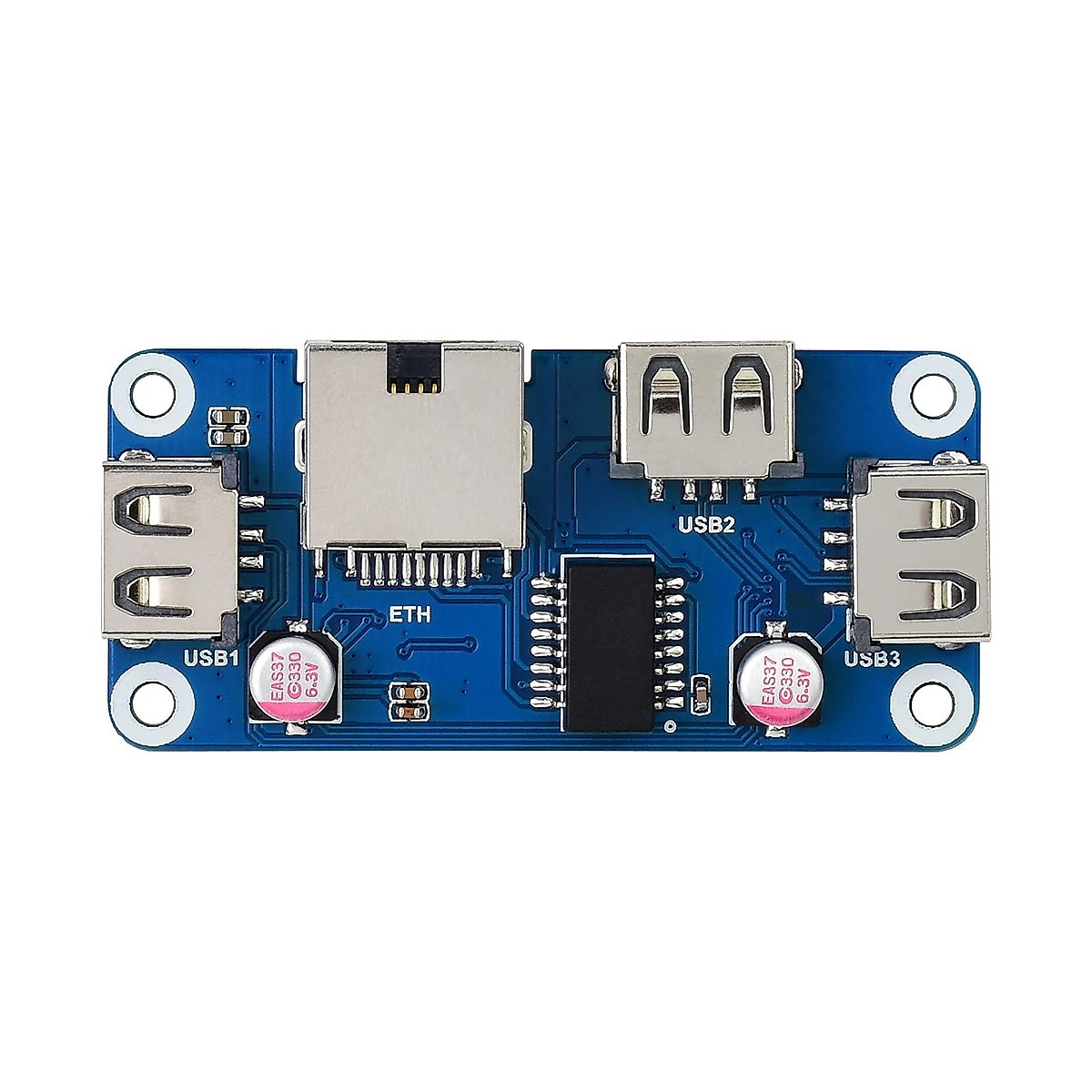 waveshare Ethernet/USB HUB HAT B Expansion Board for Raspberry Pi 4 B/3 B+/3 B/2 B/Zero/Zero 2 W/W/WH,PC,with 1 RJ45 10/100M Ethernet Port, 3 USB Ports Compatible with USB2.0/1.1