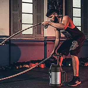 Arslo Sports Water Jug - Large Water Bottle - Large Insulated Stainless Steel Jug For Gym, Workouts, Basketball, Baseball, Football, Soccer - Keep Water Cold for Up To 24 Hours - 108Oz（GP）