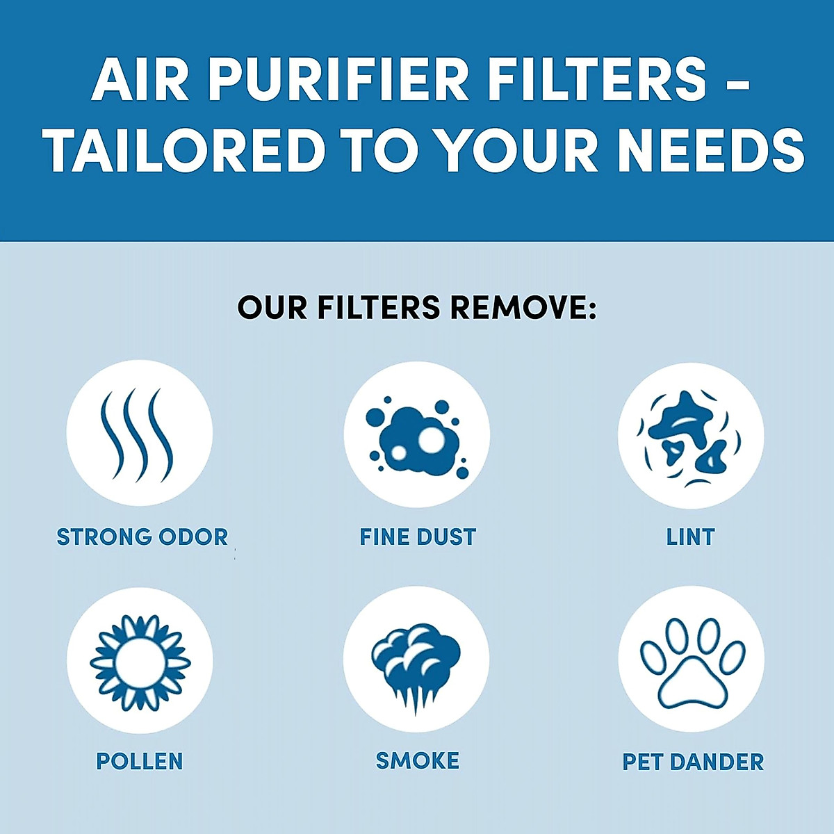 VEVA HEPA Filter Replacement 2 Pack - Premium Air Purifier Filters, Compatible w/Dyson Pure Cool Link Models TP01, TP02, TP03 & BP01