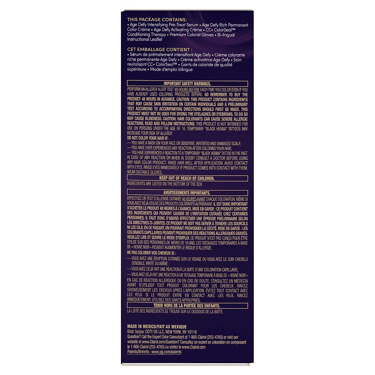 Clairol Age Defy Hair Coloring Tools, 5 Medium Brown (PACK OF 3)3