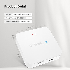 Smart Lock with WIFI Gateway (Included), Remote Control Anywhere,Voice Control Compatible with Alexa and Google Home