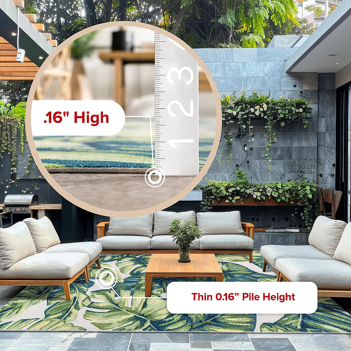 nuLOOM Lisa Floral Indoor/Outdoor Area Rug, 5' x 8' Oval, Multi