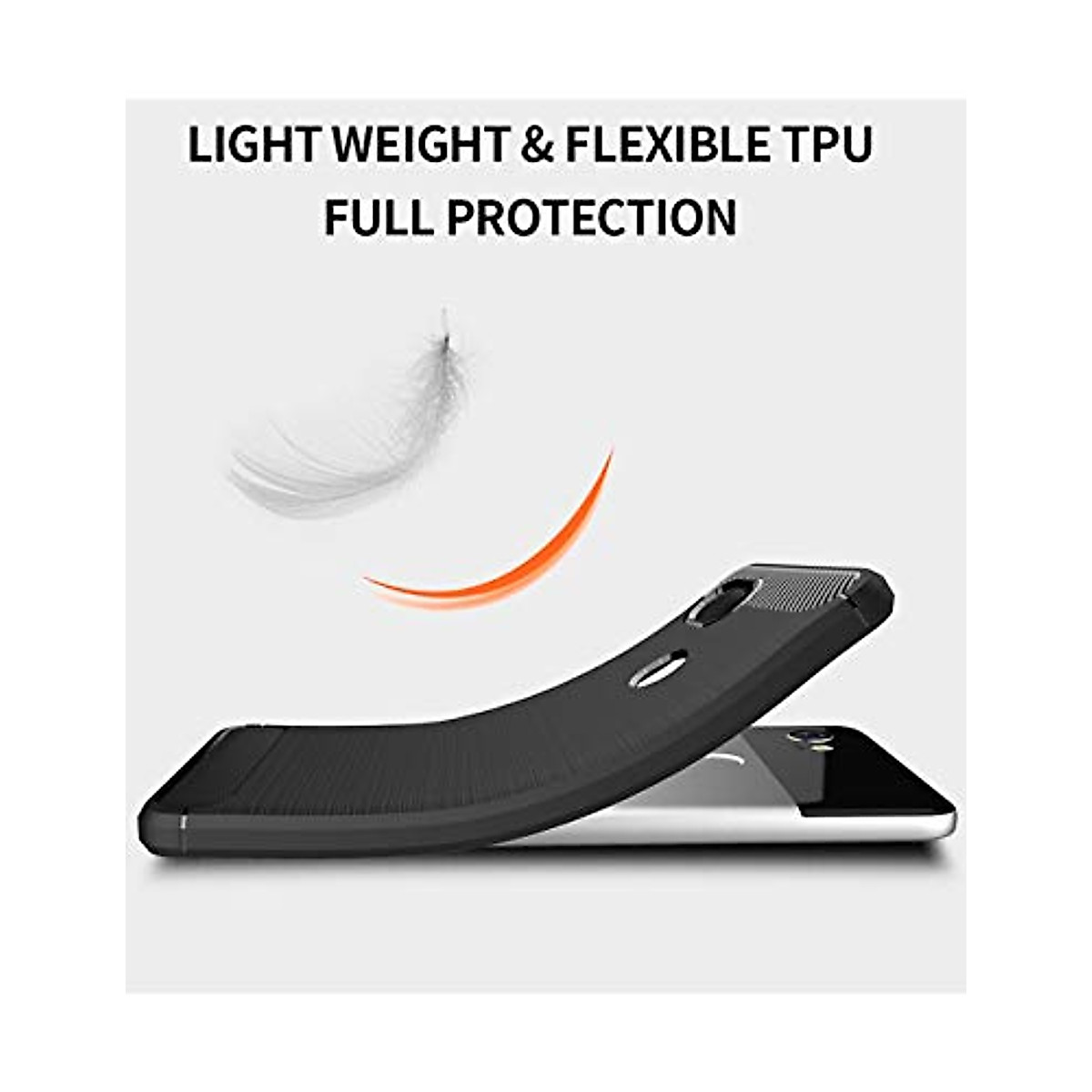 for Google Pixel 3 Case,Slim Thin Soft Skin Flexible TPU Rubber Gel Shock Absorption Anti-Scratch Lightweight Carbon Fiber Protective Cases Cover for Google Pixel 3 (Brushed Black)