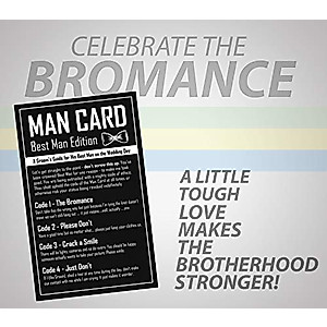 Wannabe Genius Groomsmen Gifts - The Man Card - Groomsmen Proposal or Groomsman Gifts for Wedding Day (6-Pack)