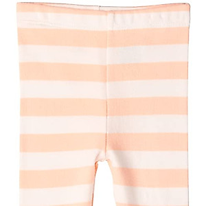 Amazon Essentials Unisex Babies' Leggings, Pack of 5, Bunny/Carrots/Rugby Stripe/Stripe, 6-9 Months
