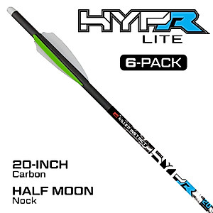 Killer Instinct Hypr Lite Crossbow Bolts 20 inch (6 Pack). These High Velocity Bolts Come in at 370 Grains. Add Them to Your Hunting Accessories on Your Next Outing!