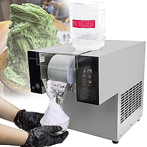 Generic Mvckyi Snowflake Ice Machine Commercial Ice Shaver Machine, Korean Shaved Ice Machine Commercial Snowflake Ice Maker, 176lbs/Day Snow Cone Machine, Fast Cooling, for Snack Bar, Ice Cream Shop