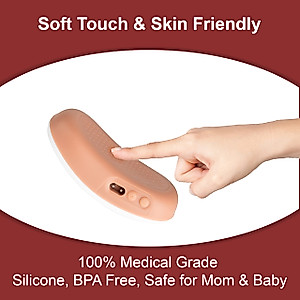 WELLCOMFORT 2-in-1 Warming Lactation Massager, Adjustable Heat & Vibration Modes for Clogged Milk Ducts, Pumping and Breastfeeding Essential, FSA/HSA Eligible (2 Pack)