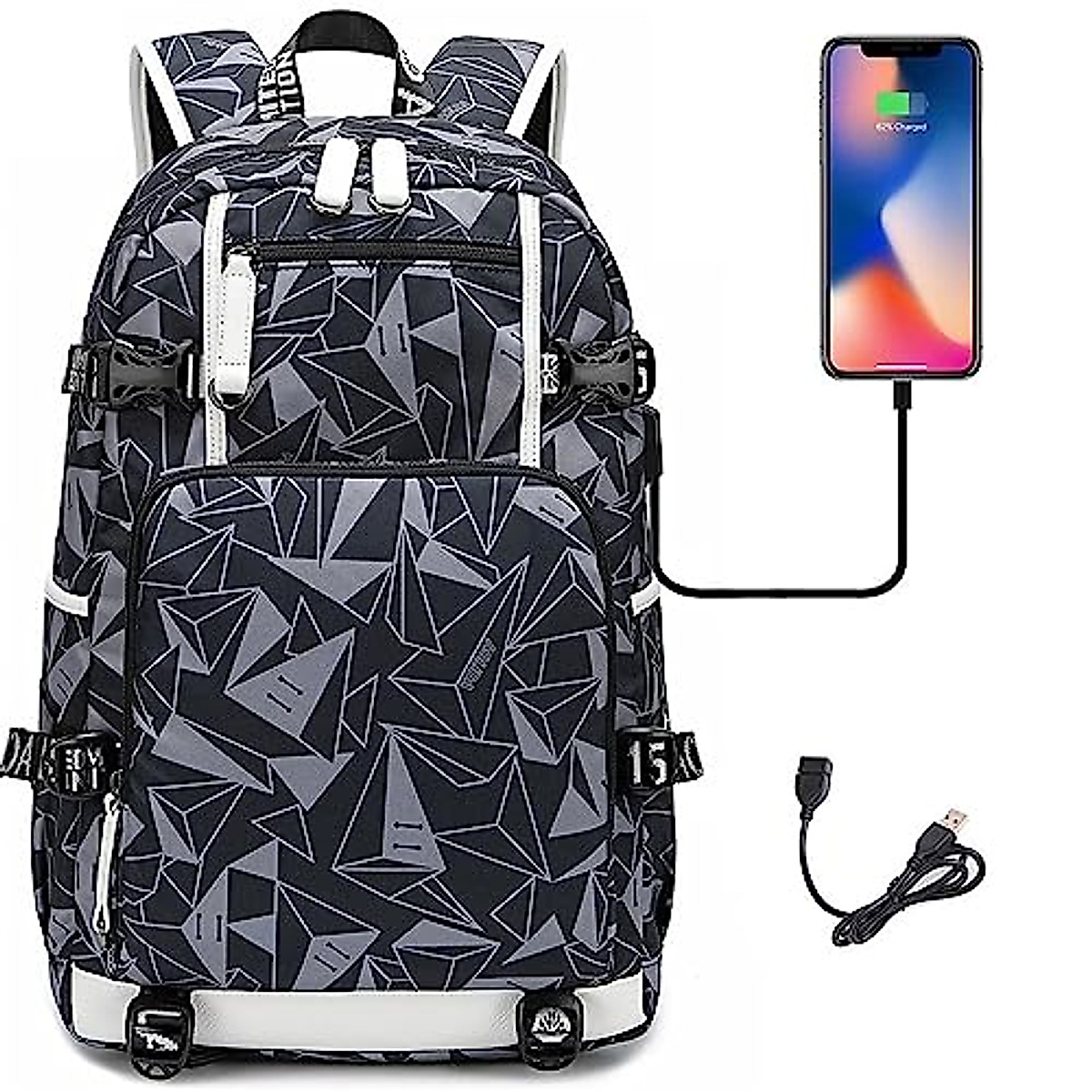 BUGUTKONG Basketball Player Multifunction Tatum Backpack Travel Fans Bag Daypack Laptop Bag Bookbag School Bag Tatumu-a2