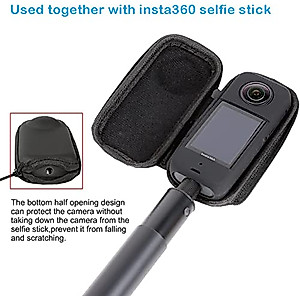 PellKing Accessories kit for Insta360 one X3 Camera,Hard Shell Camera Body case + Sticky Lens Guard + Screen Protective Cover