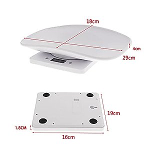 Petyoung Multi-Function Digital Pet Scale to Measure Dog and Cat Weight Accurately Up to 10KG,LCD Display Pet Dog Weighing Scale with Comfortable Curving Platform