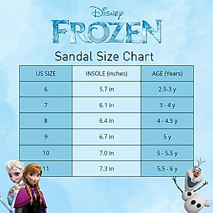 Disney Girls Frozen Summer Light Up Sandals - Outdoor Slip-on Quick Dry Waterproof, Purple (8 Medium, Toddler)