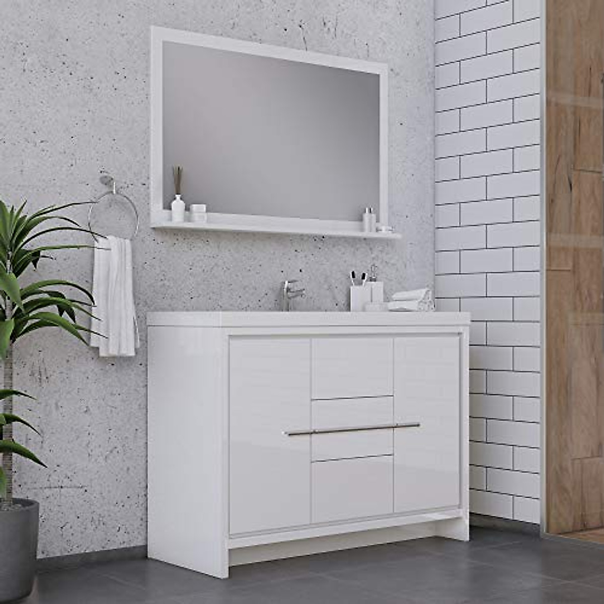 Alya Bath Sortino Bathroom Vanity, White