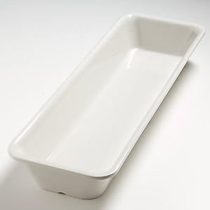 Carlisle FoodService Products 5552837 Balsam Melamine Half-Size Long Food Pan, Bavarian Cream