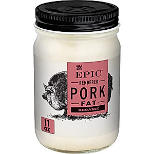 EPIC Organic Pork Fat, Keto Friendly, Whole30, 11oz Jar