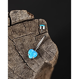 Jewseen G23 Titanium Belly Button Rings 14G Belly Rings Belly Piercing Jewelry Heart Navel Rings Navel Piercing Jewelry Belly Barbell Body Piercing Jewelry for Women Men