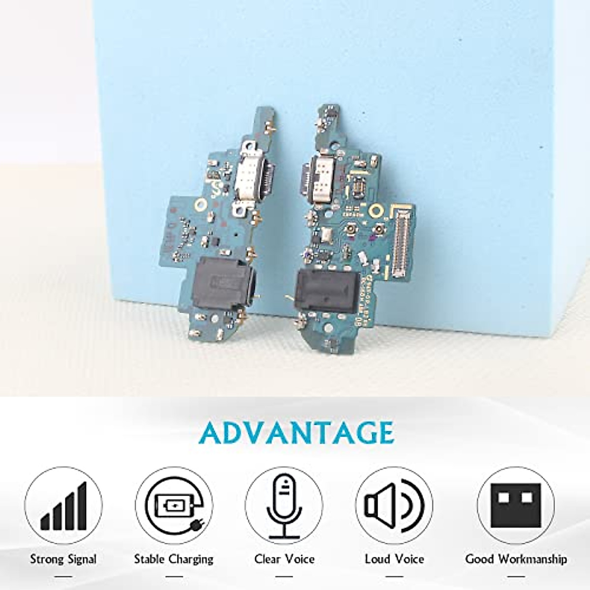 USB Charging Port for Samsung Galaxy A52 5G Dock Connector Charger Board Flex Cable Assembly Replacement for A526B A5260 A526U A526W with Kit