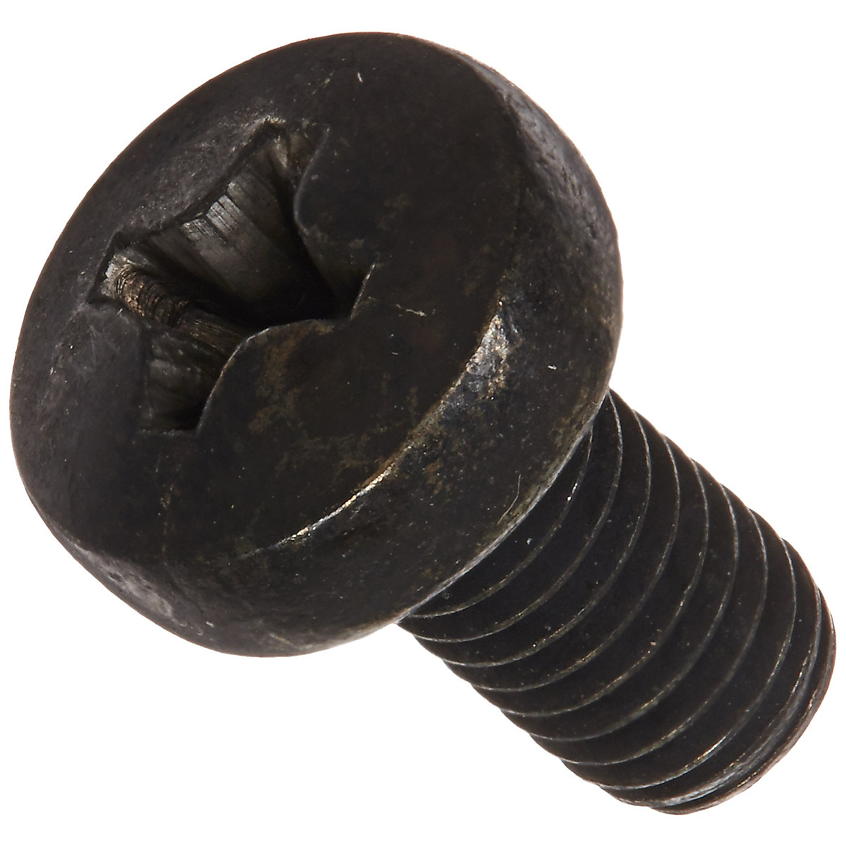 Small Parts M46MPP188B 18-8 Stainless Steel Pan Head Machine Screw, Black Oxide Finish, Meets DIN 7985, #2 Phillips, M4-0.7 Thread Size, 6 mm Length, Fully Threaded, Imported (Pack of 50)