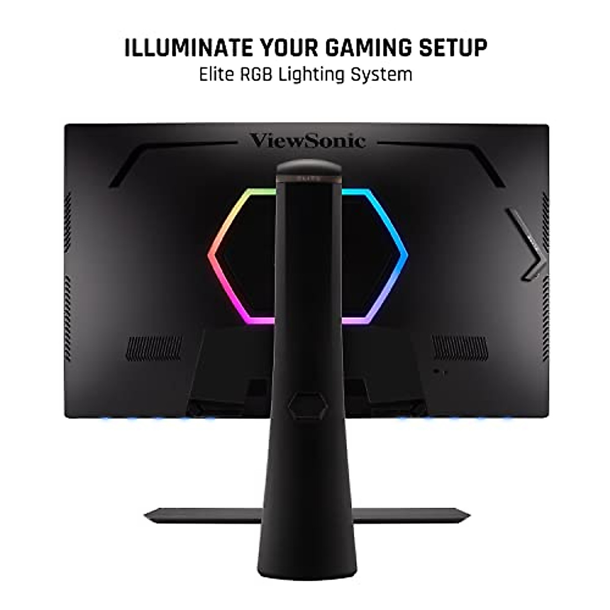 ViewSonic ELITE XG271QG 27 Inch 1440p 1ms 240Hz IPS Gaming Monitor with GSYNC, NVIDIA Reflex, DisplayHDR 400, RGB Lighting, and Advanced Ergonomics for Esports