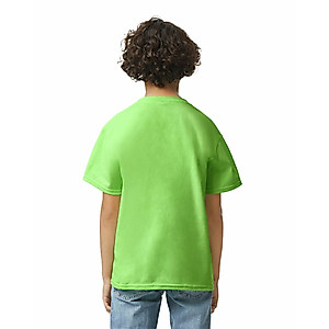 Gildan Youth Ultra Cotton T-Shirt, Style G2000B, 2-Pack, Lime, Small