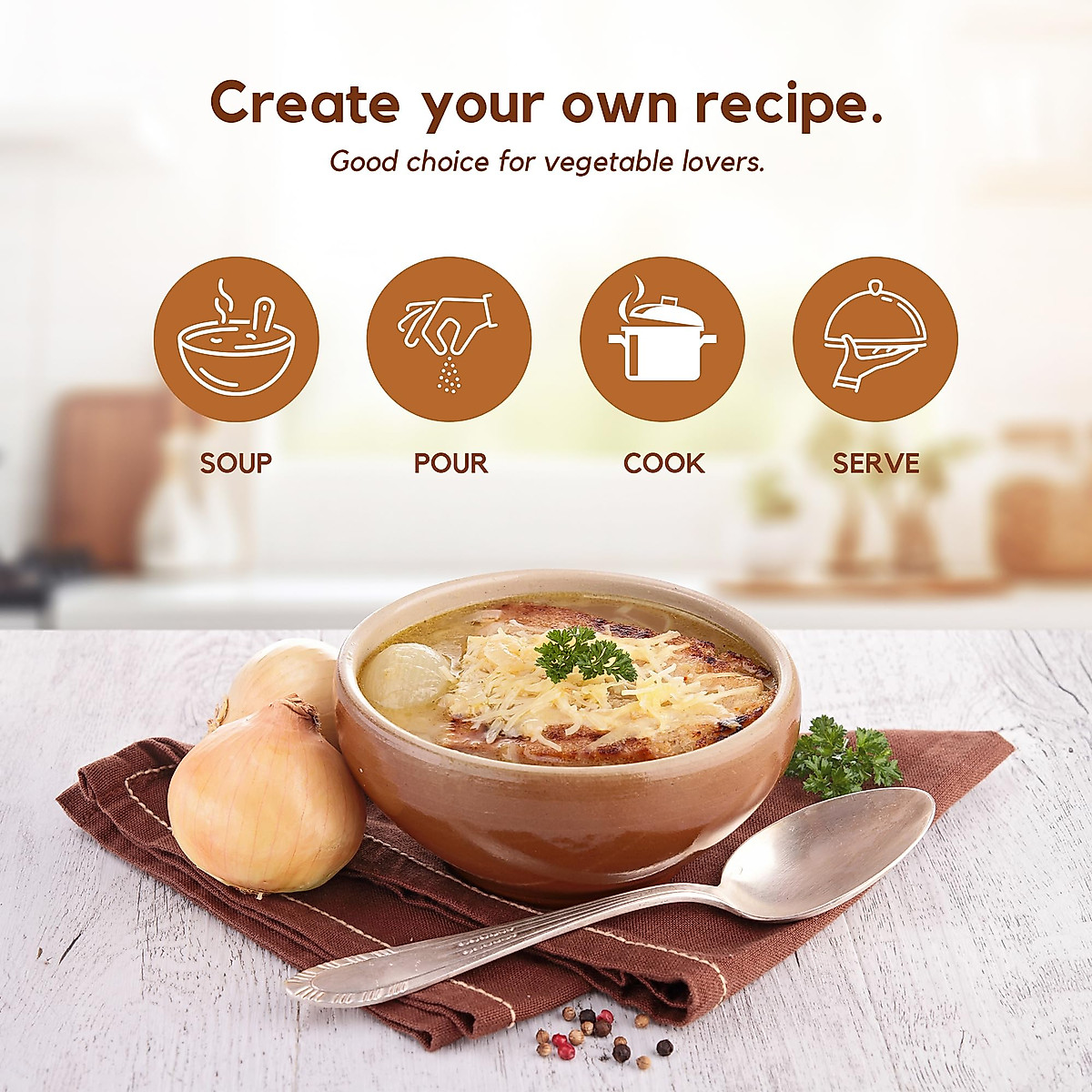 Antepyolu Onion Powder, Organic Onion Powder, Bulk Onion Powder, Gluten-Free, Non-Gmo, Ideal in Soups, Vegetables, 7.76 Ounces