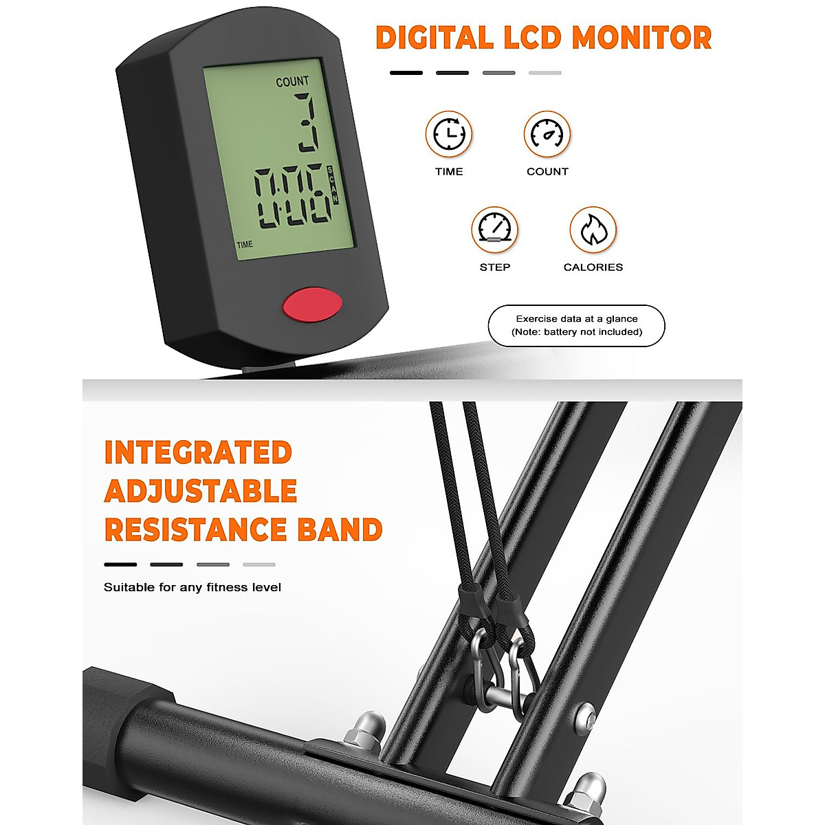 Dskeuzeew Squat Machine for Home with LCD Monitor Squat Exercise Equipment for Home Gym Fitness