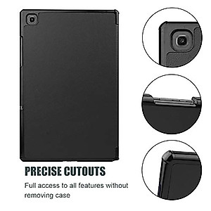 ProCase Smart Case for Galaxy Tab a7 10.4" 2022 2020 (SM-T509 T500 T503 T505 T507), Slim Light Cover Trifold Stand Hard Shell Folio Smart Case for Galaxy Tab A7 10.4 Inch 2022 2020 Tablet -Black