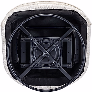 Swivel Barrel Chair, Comfy Round Accent Sofa Chair for Living Room, 360 Degree Swivel Barrel Club Chair, Leisure Arm Chair for Living Room Bedroom Office Waiting Rooms (Color : Beige)