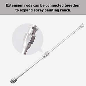 SINYOWOT 40 Inch/100CM Airless Sprayer Gun Tip Extension with Red Guard, Airless Paint Sprayer Spray Gun Tip Extension Pole Rod (2 Pack)