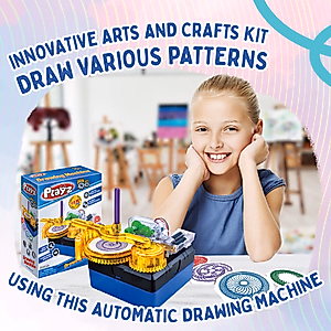 Playz Electric Drawing Kit for Kids - Motorized DIY Doodle Board - Build Your Own Electronic Circuit Board Doodler Using a Science Kit for Kids Age 8-12 - Perfect Arts & Crafts Toy for Boys, & Girls