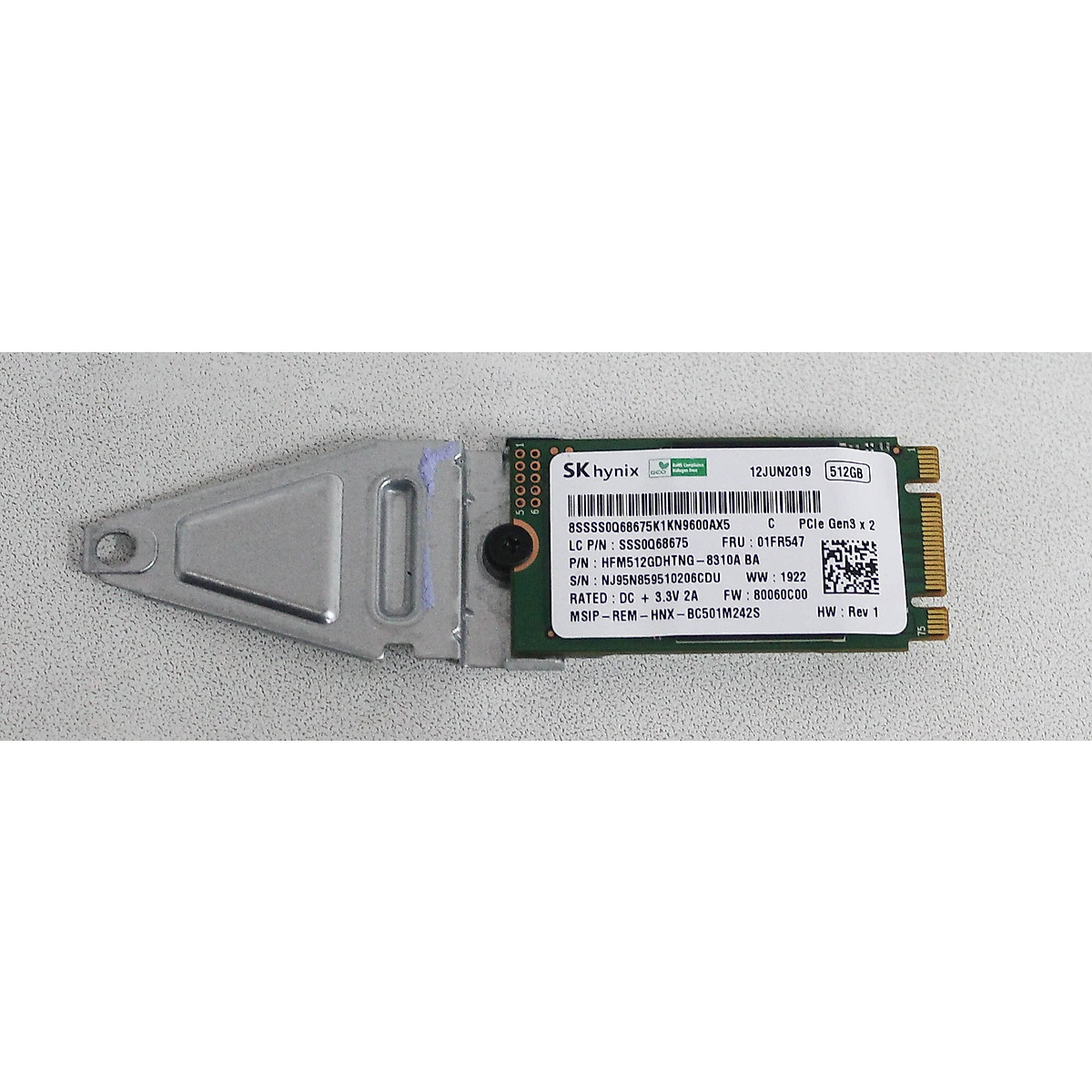 ACS OF MIAMI HFM512GDHTNG-8310A Sk Ssd 512Gb Dc + 3.3V 2A Solid State Drive Replacement Parts