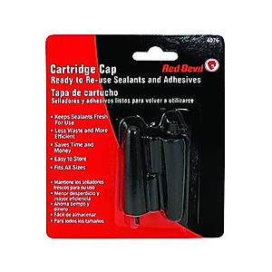 Red Devil 4076 Caulk Cartridge Caps, Black