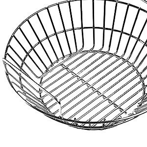 BBQGuys Signature Charcoal Basket for 18-Inch Kamado Grills - Stainless Steel - Fits Big Green Egg Large, Kamado Joe Classic, BBQGuys Kamado - BBQ-CAB-14-SS