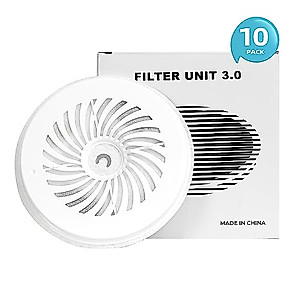 ONECUTE 10 Packs Cat Water Fountain Filter Activated Carbon and Fiber Cotton for Clean Water (10 Packs)